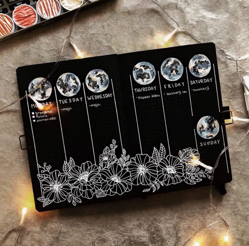 25 Galaxy and Space Themed Bujo Spreads You Need - atinydreamer