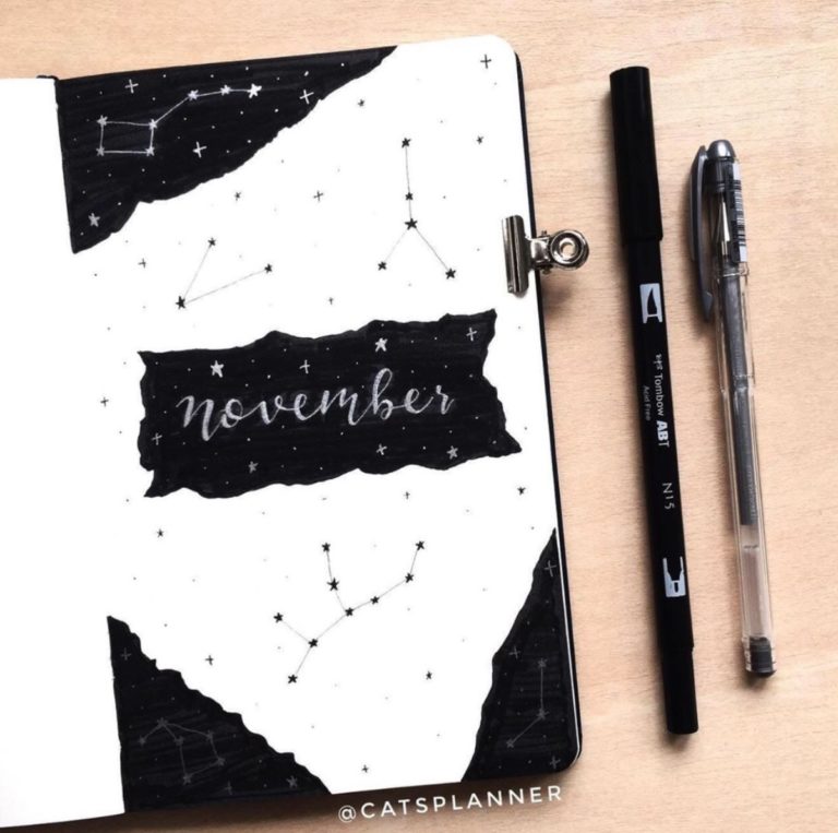 25 Galaxy and Space Themed Bujo Spreads You Need - atinydreamer