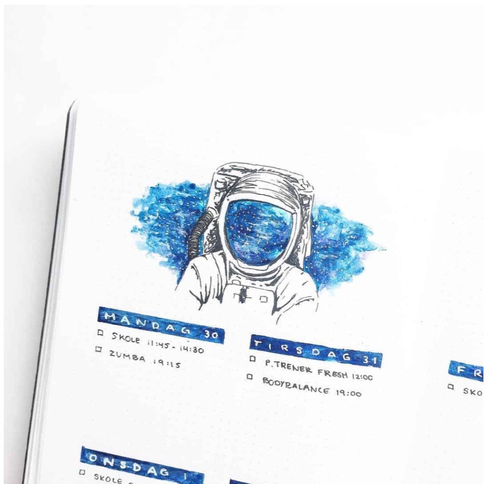 25 Galaxy and Space Themed Bujo Spreads You Need - atinydreamer