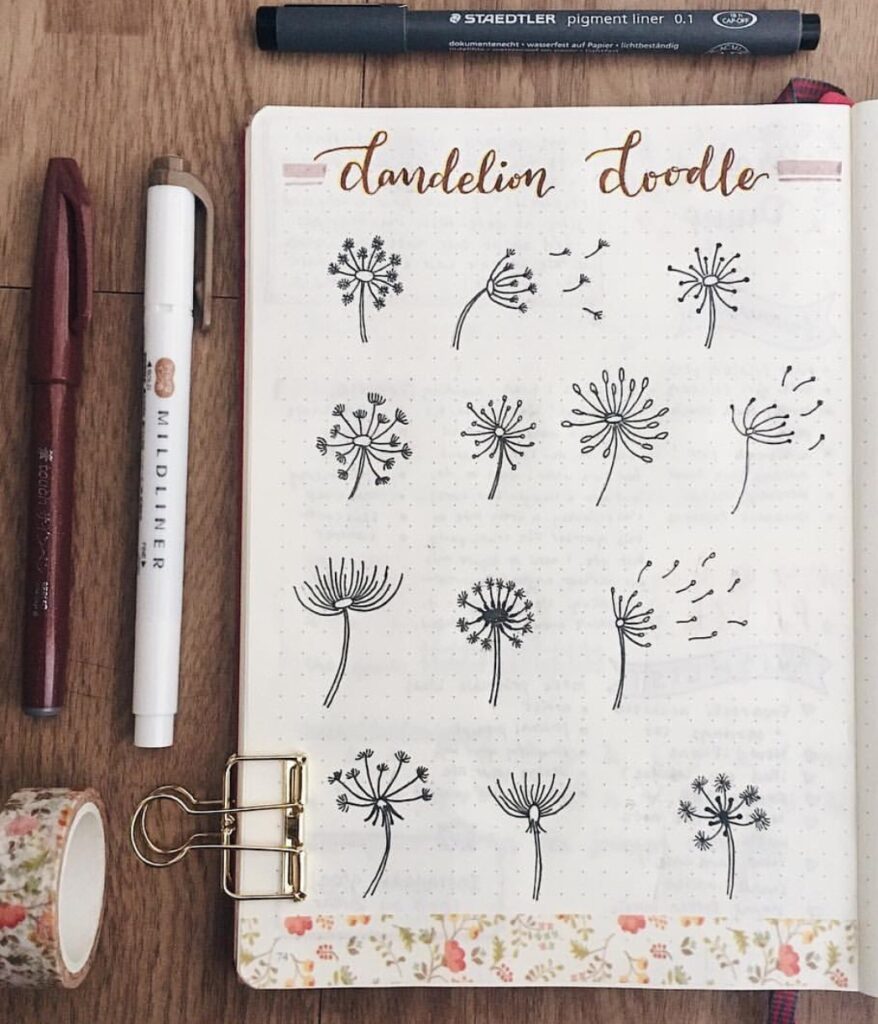 34 Best Step by Step Flower Doodle Tutorials for 2021 - atinydreamer