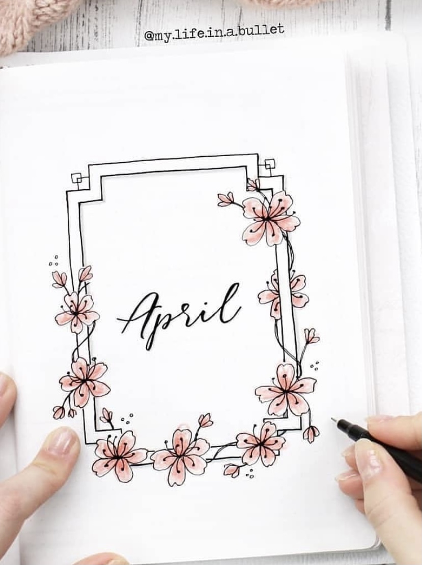 62 Best April Bujo Cover Spreads to Steal Now - atinydreamer