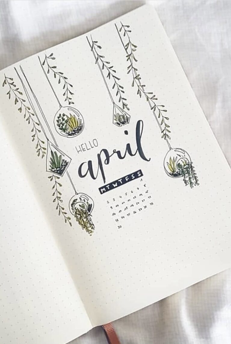 62 Best April Bujo Cover Spreads to Steal Now - atinydreamer