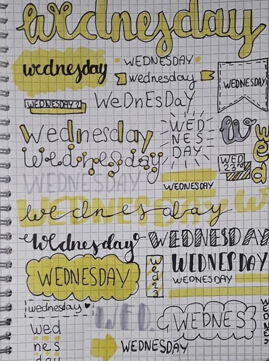 61 Best Bujo Weekday Titles for Inspiration - atinydreamer