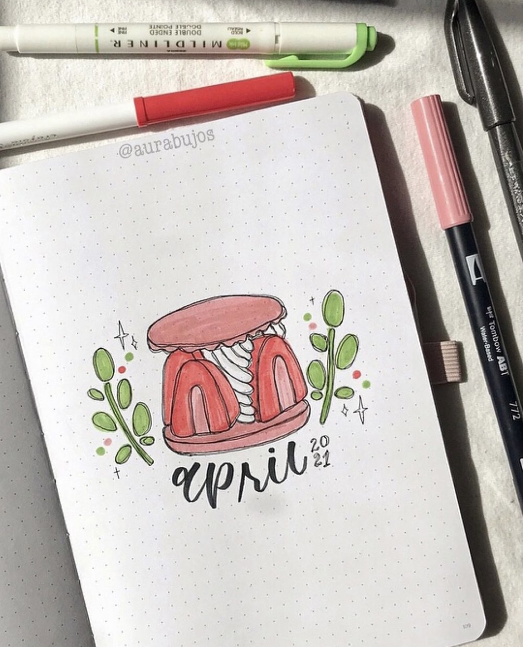 58 Best April Bujo Cover Spreads for Inspiration - atinydreamer
