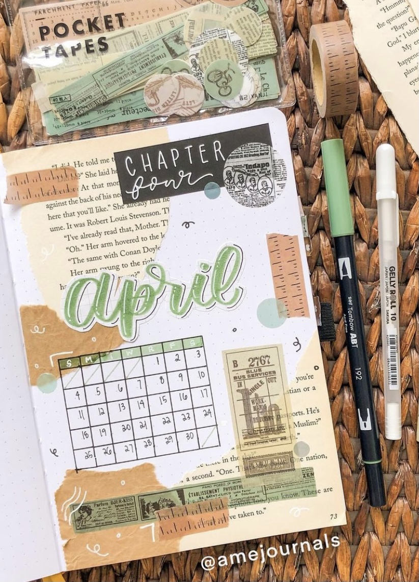 58 Best April Bujo Cover Spreads for Inspiration - atinydreamer