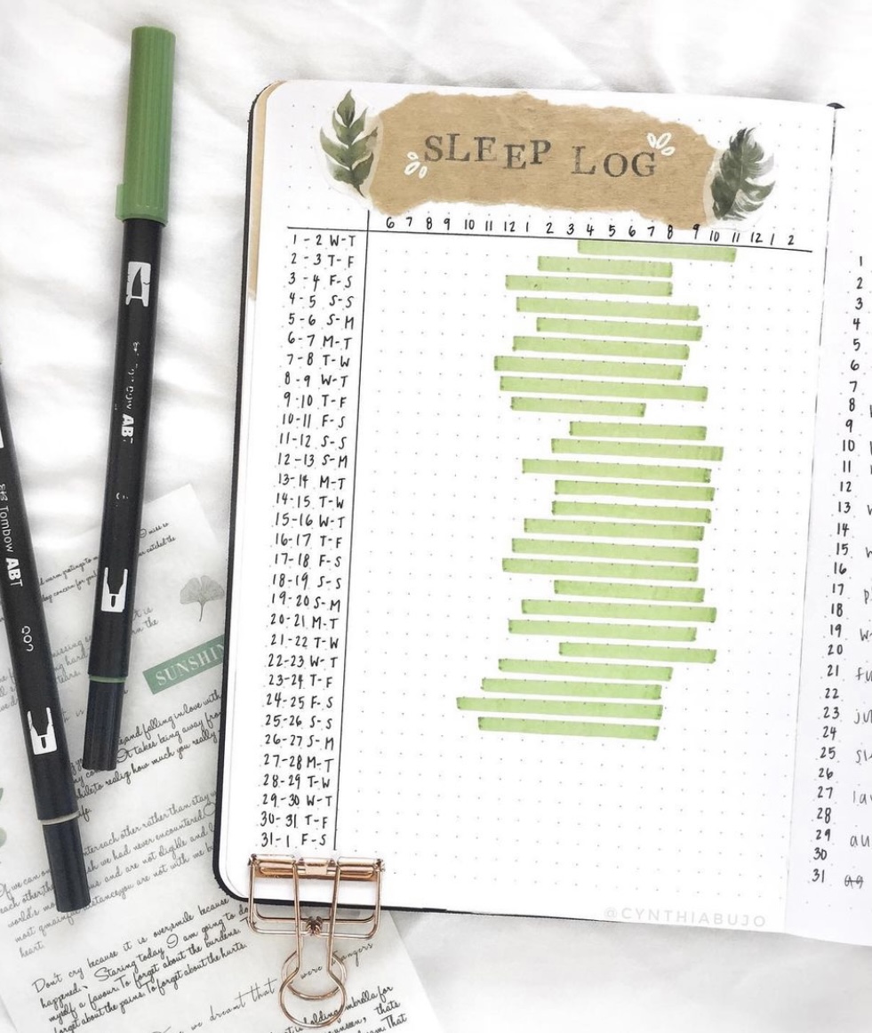 37 Best Sleep Tracker Bullet Journal Spreads to Copy Now - atinydreamer