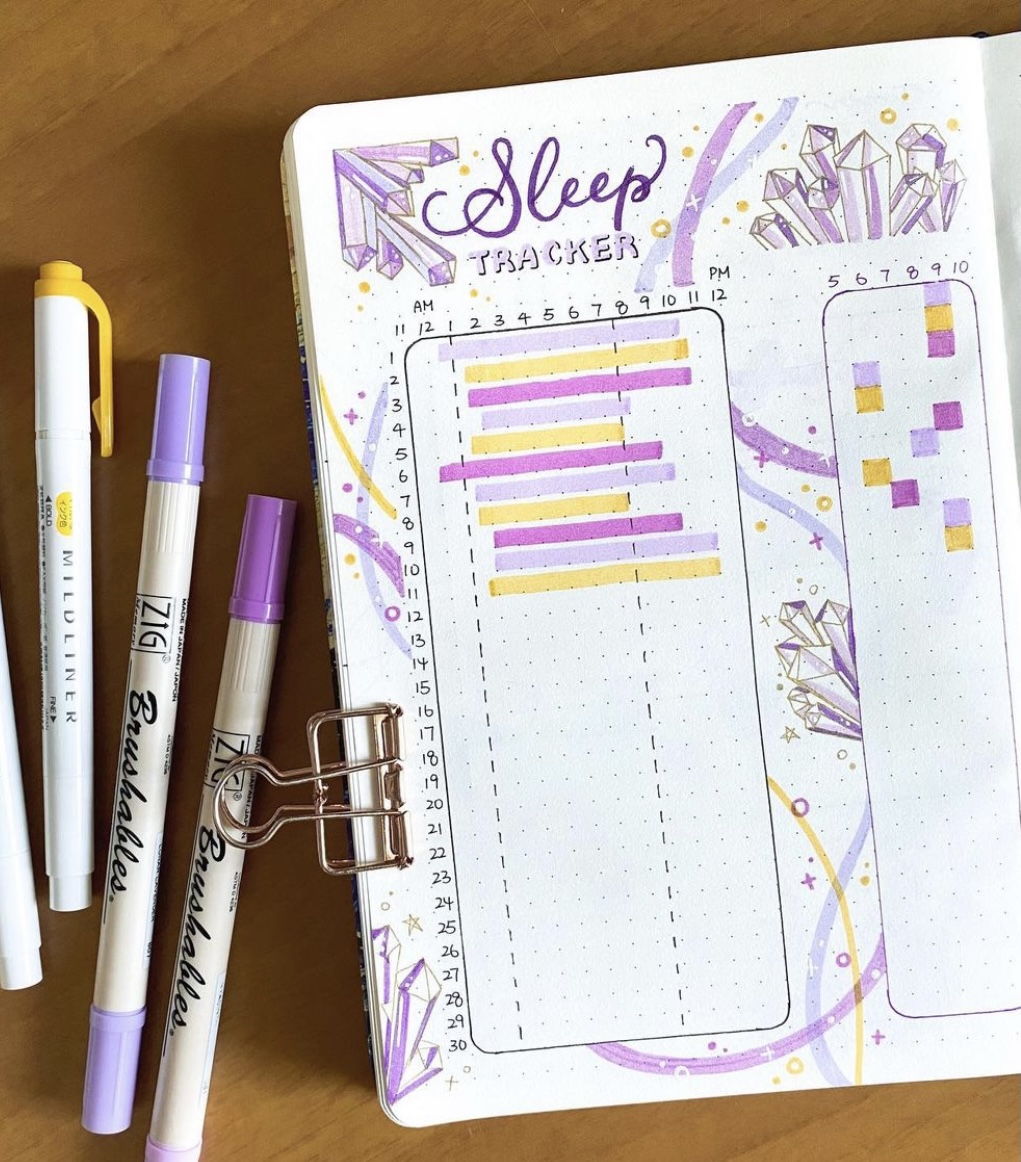37 Best Sleep Tracker Bullet Journal Spreads to Copy Now - atinydreamer
