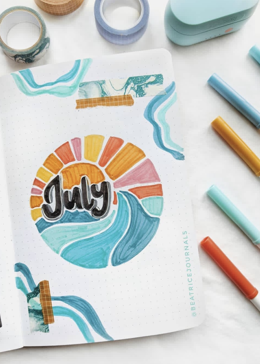 45 Best July Bullet Journal Spreads to Copy Now - atinydreamer