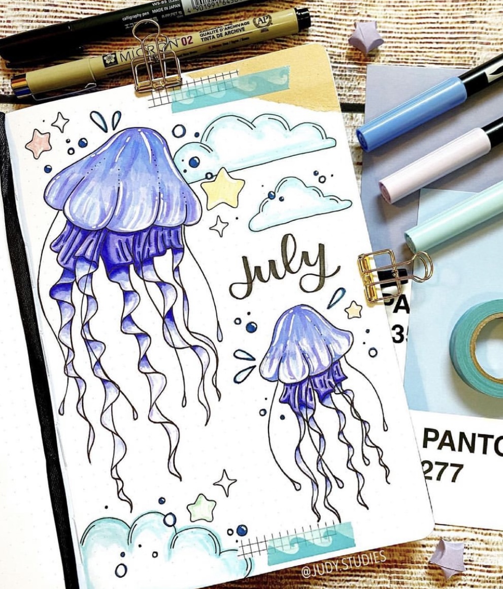 45 Best July Bullet Journal Spreads to Copy Now - atinydreamer
