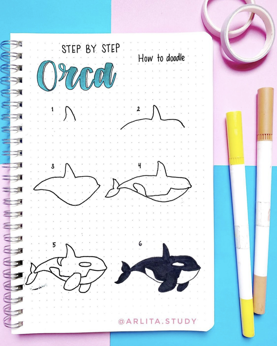 30 Best Step by Step Ocean Doodle Tutorials to Copy - atinydreamer