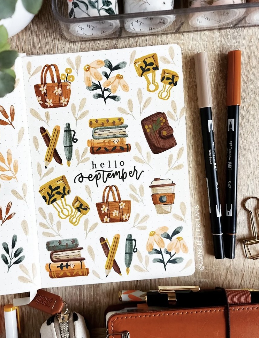 69 Best September Bujo Cover Spreads for Inspiration - atinydreamer