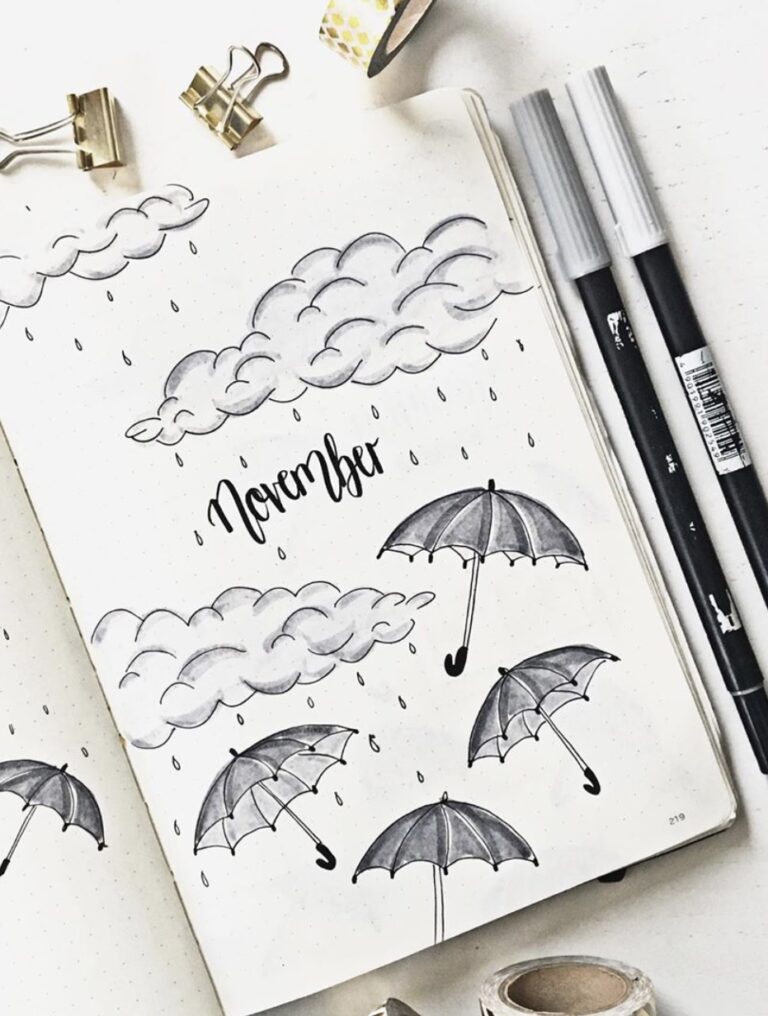 100+ Best November Bujo Spreads for Inspiration - atinydreamer