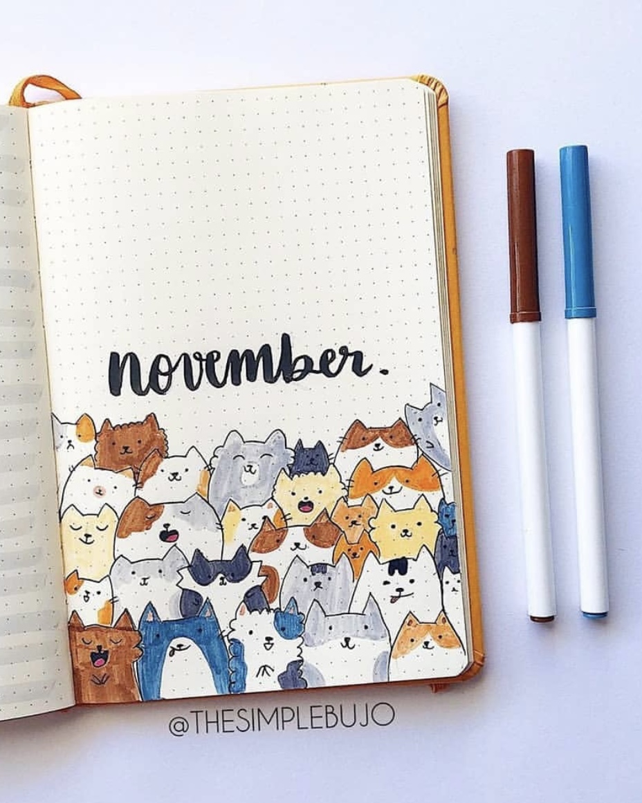 100+ Best November Bujo Spreads for Inspiration - atinydreamer