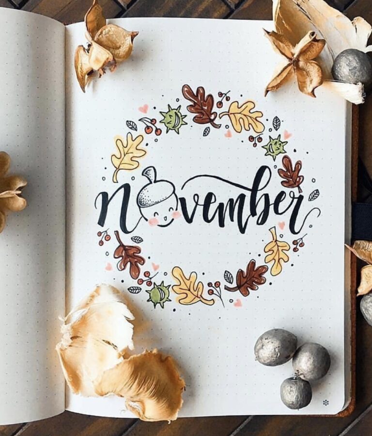 100+ Best November Bujo Spreads for Inspiration - atinydreamer