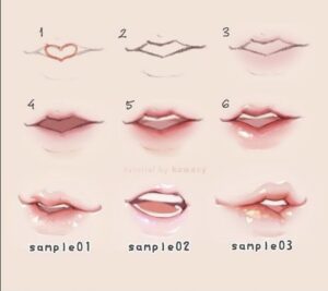 37 Best Step by Step Lip drawing Tutorials to follow - atinydreamer