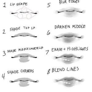 37 Best Step by Step Lip drawing Tutorials to follow - atinydreamer