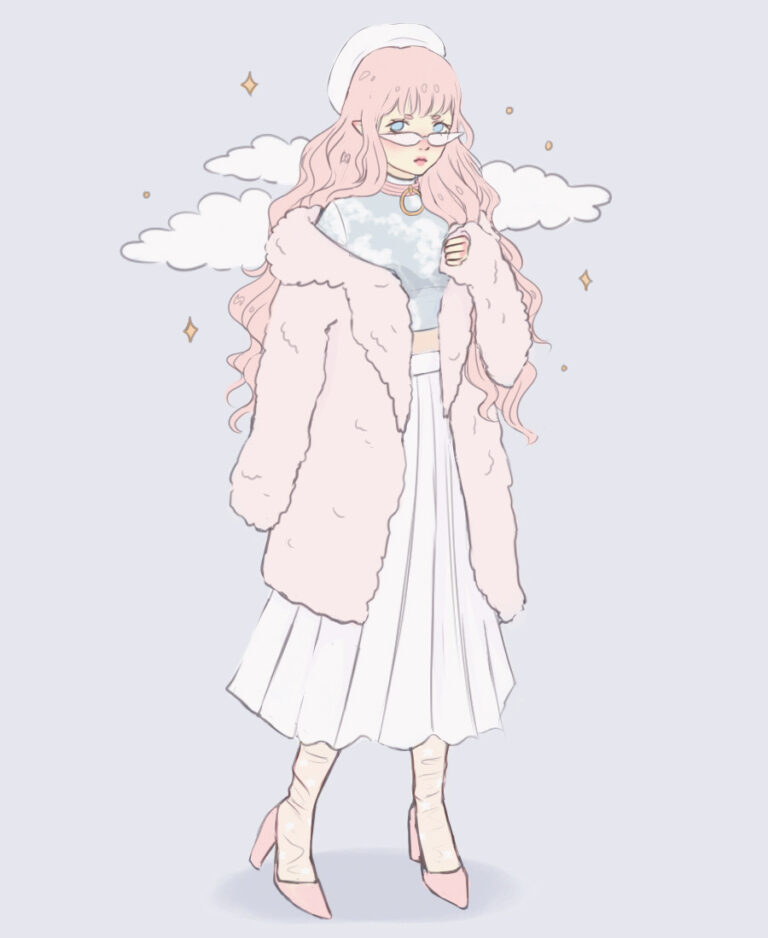 61 Best Pink Anime Aesthetic Girl Drawings to Copy - atinydreamer