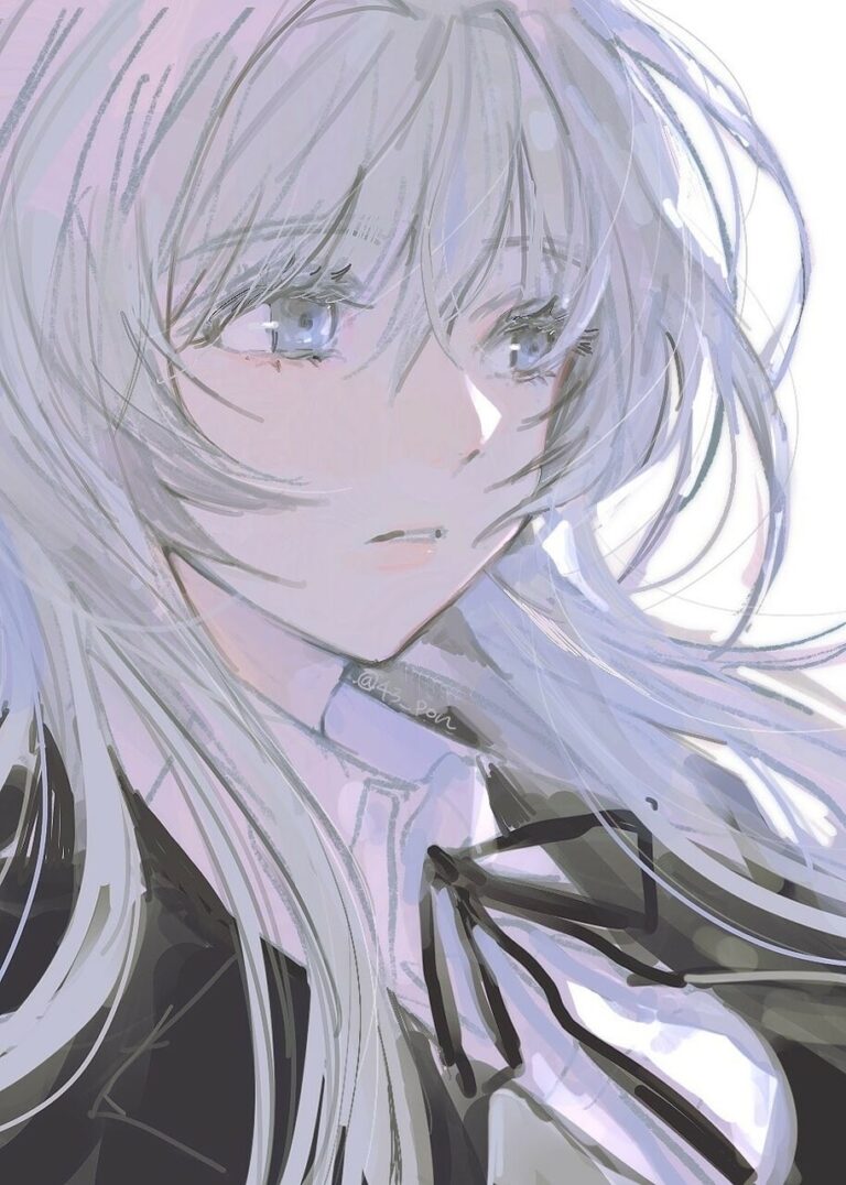 58 Captivating White-Haired Anime Girl Drawings for Your Imagination ...