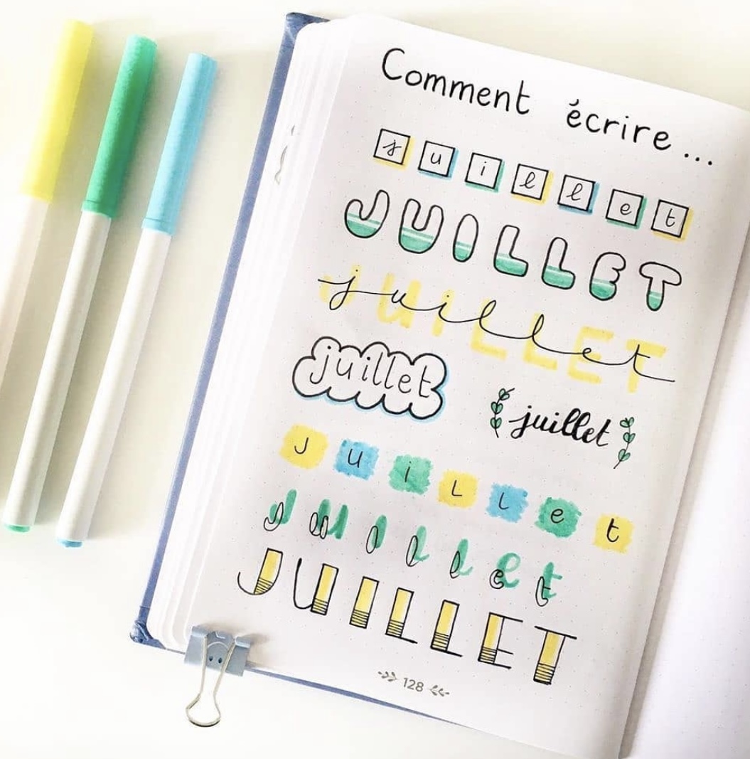 31 Best July Bujo Headers to add color to your spreads - atinydreamer