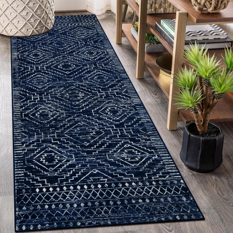 16 Best Washable Blue Runner Rugs for Your Entryway - atinydreamer